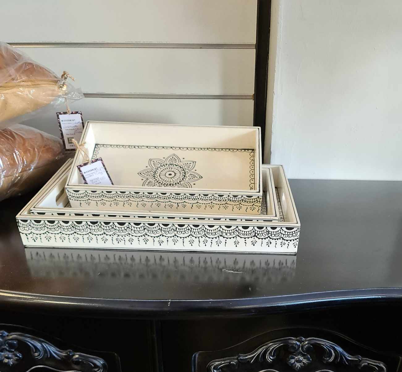 Set of 3 indian Trays