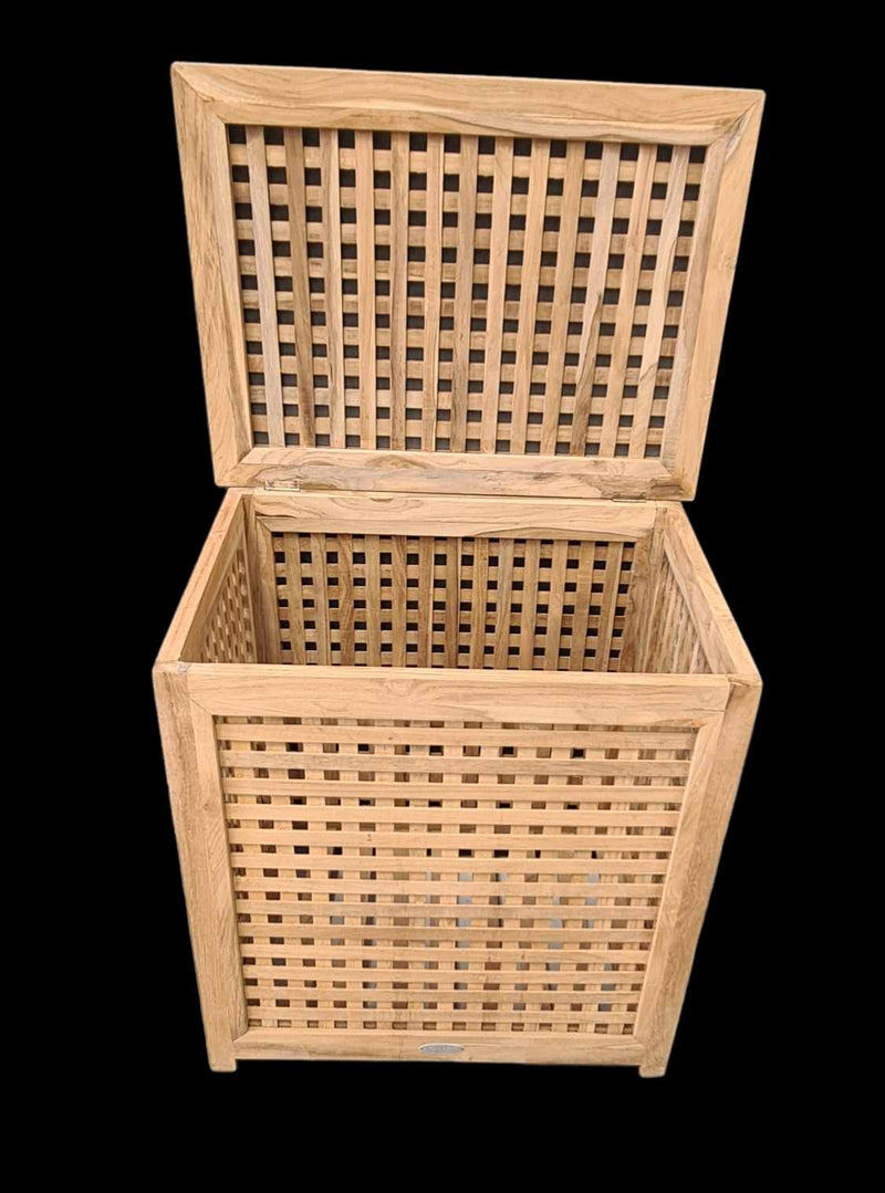 TEAK WOOD BASKET
